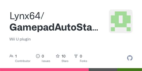 GitHub Lynx GamepadAutoStandby Wii U Plugin