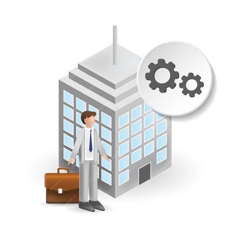 회사 관리 아이콘 회사 관리 컬렉션에서 3d 그림 웹 디자인 템플릿 Infographics 등을 위한 크리에이 티브 회사 관리 3d 아이콘 프리미엄 벡터