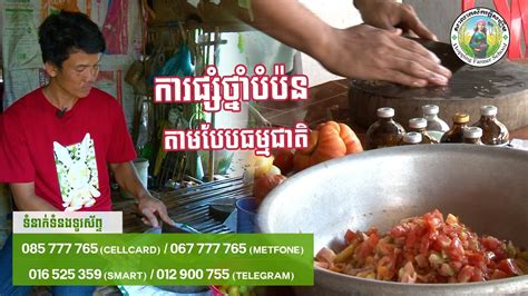 បច្ចេកទេស ផ្សំថ្នាំ បំប៉ន និងព្យាបាល តាមបែបធម្មជាតិ នាទីកសិកម្ម Agriculture Show Youtube