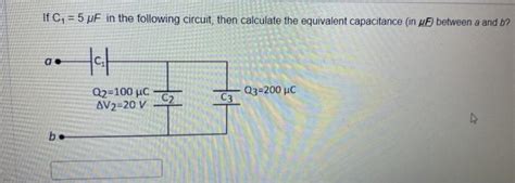 Solved If C μF in the following circuit then calculate Chegg