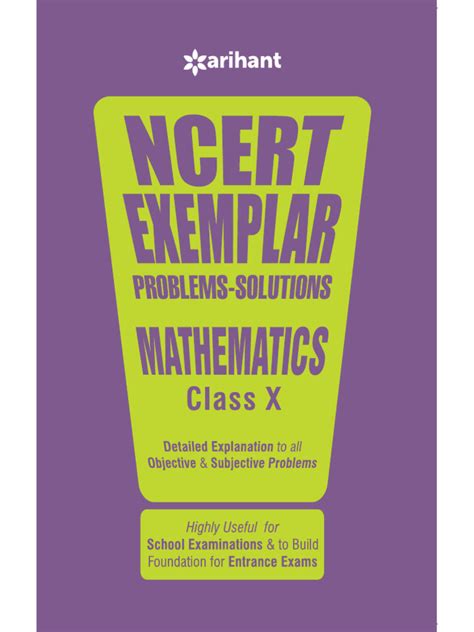 Arihant Ncert Exampler Maths Class 10 Pdf