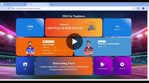 🚀 Designing A Cricket Stats Dashboard Using Html And Css Task 3🏏 Sruthi