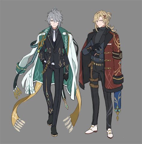 Alhaitham And Kaveh Genshin Impact Drawn By Papajay Jennygin Danbooru