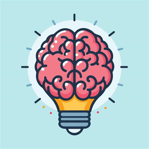 Creativo Ligero Bulbo Lámpara Dentro Cerebro Pensando Idea Innovación