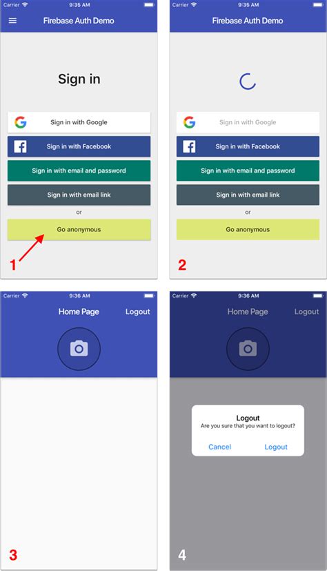 Sign In Anonymously Firebase Flutter Use Firebaseauth To Sign In Anonymously