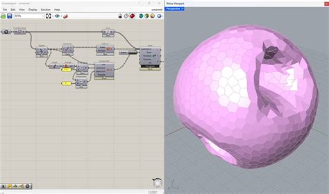 Handling Mesh Data Structure To Create Planar Hexagons Grasshopper