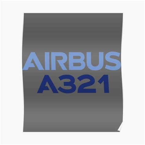Airbus A321 Logo Poster For Sale By Pamelarubio Redbubble