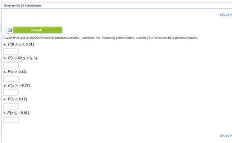 solved exercise 06 12 algorithmic check ebook given that z