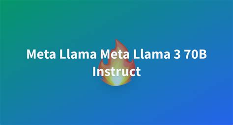 Islandplumber Meta Llama Meta Llama B Instruct At Main