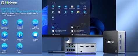 GMKTEC Mini PC Intel N100 12th Gen 12GB RAM 512GB SSD