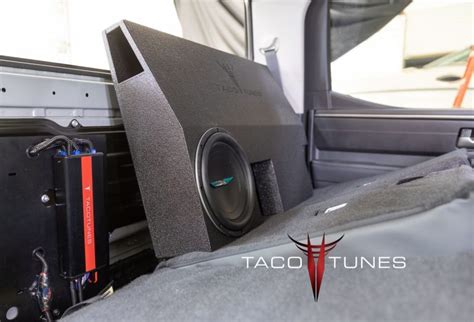 2022 Toyota Tundra Single 10 Inch Subwoofer Box Taco Tunes Toyota