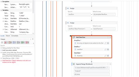 Add Data Row Activiy Error Studio UiPath Community Forum