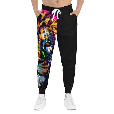 Lion Head Artistic Joggers For Men And Women Step Into The Wild Side