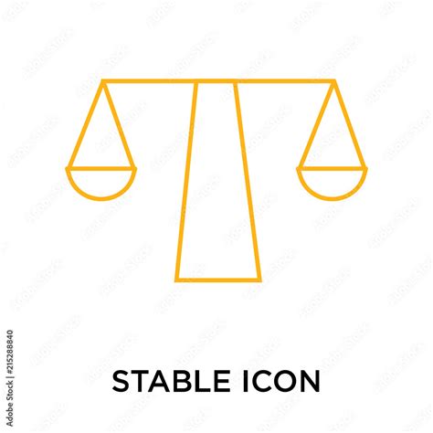 Stable Icon Isolated On White Background Simple And Editable Stable Icons Modern Icon Vector