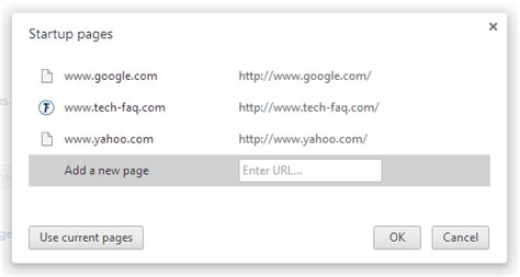 how to load multiple web pages automatically on opening a browser