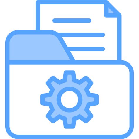 Folder Management Generic Blue Icon