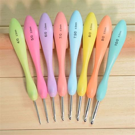Candy Color Ergonomic Crochet Hooks Crochet Envy
