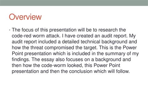 ppt code red worm powerpoint presentation free download id 9366688