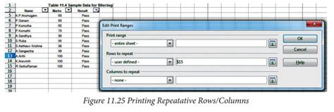 printing spreadsheet openoffice calc