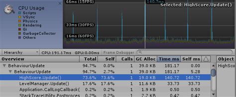Help With Reducing Cpu Usage Questions And Answers Unity Discussions