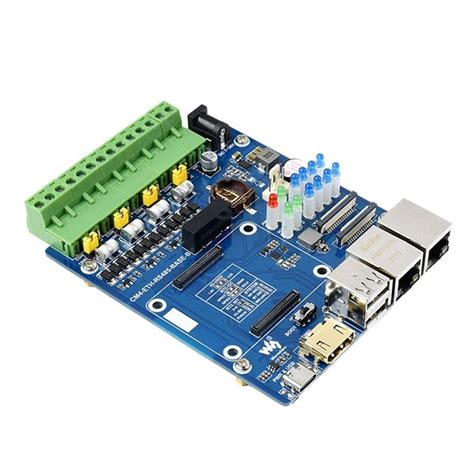 Waveshare For Raspberry Pi Compute Module 4 Dual Network Port Four Way
