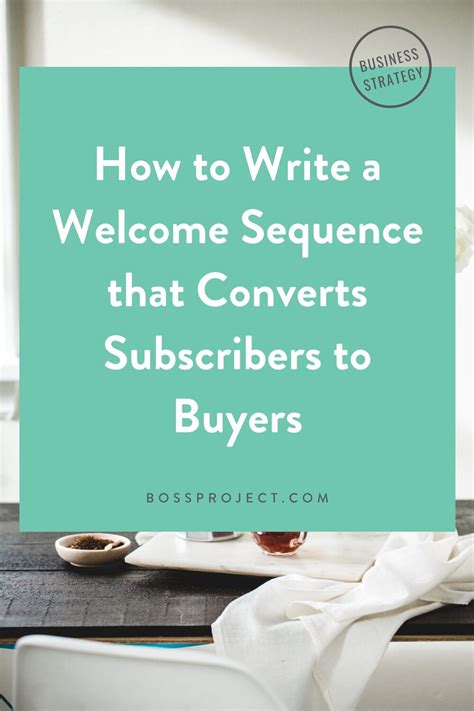 How to Write a Welcome Sequence that Converts Subscribers to Buyers — Boss Project