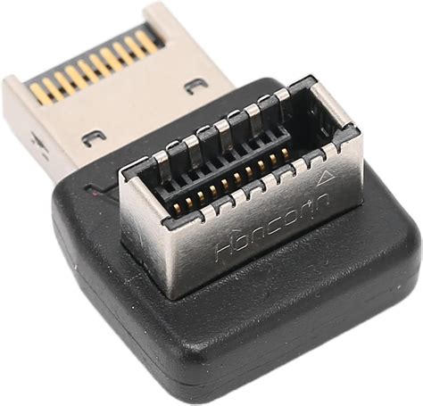 Amazon Com Right Angle USB Type E Adapter Front Panel Header Male To Female USB 3 2 20Gbps 3 1
