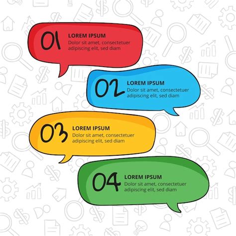 Premium Vector Hand Drawn Speech Bubbles Infographics