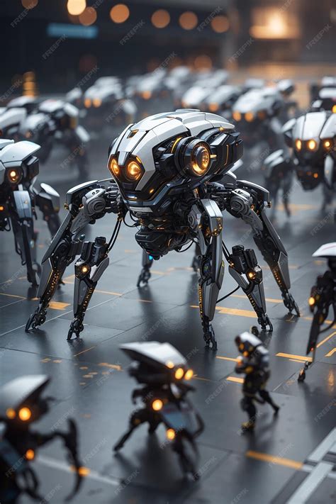 Premium Ai Image Nanobot Swarm Manipulator A Futuristic Superhuman