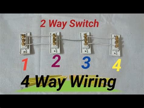 How To Do 4 Way Wiring 4 Switch 1 Bulb Connection YouTube
