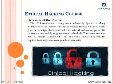 Ethical Hacking Course Presentation Free To Download