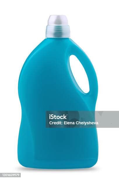 액체 세제용 대형 파란색 플라스틱 용기 흰색 배경에 분리 0명에 대한 스톡 사진 및 기타 이미지 0명 가사 집안일 가정 생활 Istock