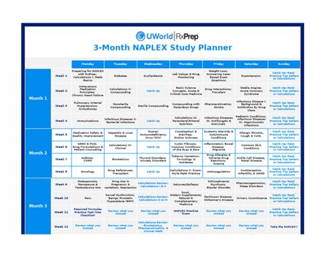 3 Month Naplex Study Schedule Pdf Infection Hepatitis