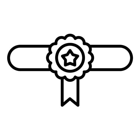 Certificate Line Icon Vector Art At Vecteezy