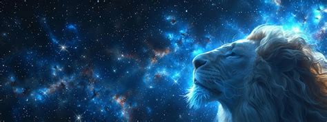 Premium Photo Leo Zodiac Sign Against Space Nebula