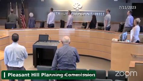 City Of Pleasant Hill Planning Commission Meeting July 11 2023