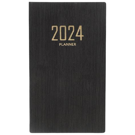 Daily Planning Notebook 2024 English Schedule Black 2024 Version Day