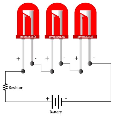 การตอวงจร LED INVENTOR IN TH