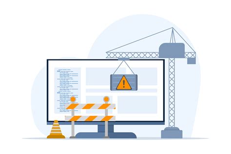 software development concept website under construction developer
