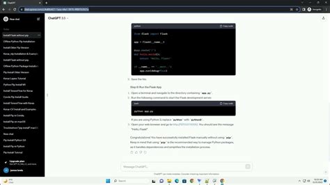 How To Install Flask In Python Without Pip Youtube