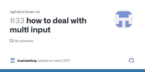 How To Deal With Multi Input Issue Raghakot Keras Vis GitHub