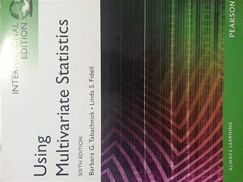 Using Multivariate Statistics Pearson New International
