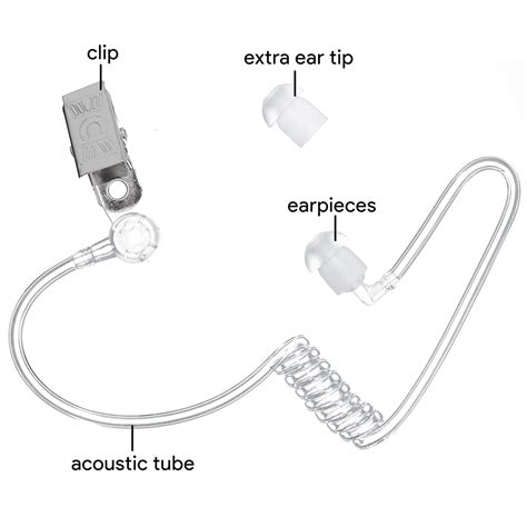 Secret Spy Earpiece Headphones Fbi Cia Secret Service Security Guard Ear Piece Costume