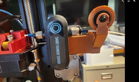 Btt Smart Filament Sensor With Rolling Guide By Jeffrey Smith Download Free Stl Model