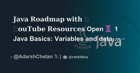 𝐉𝐚𝐯𝐚 𝐑𝐨𝐚𝐝𝐦𝐚𝐩 𝐰𝐢𝐭𝐡 𝐘𝐨𝐮𝐓𝐮𝐛𝐞 𝐑𝐞𝐬𝐨𝐮𝐫𝐜𝐞𝐬 Open 🧵 Thread From Adarsh Chetan