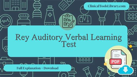 Rey Auditory Verbal Learning Test Complete Explanation Pdf