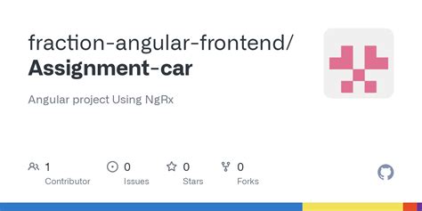 GitHub Fraction Angular Frontend Assignment Car Angular Project