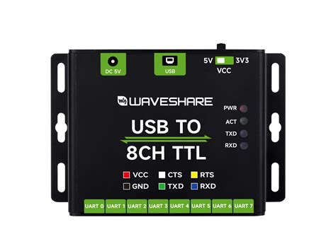 工业级 Usb 转 8 路 Ttl Uart 通用串口通信 多种保护电路 多系统兼容