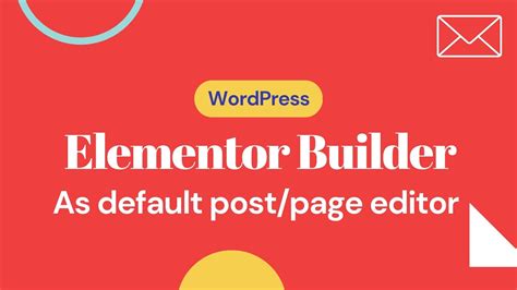 make elementor as default editor for wordpress post page youtube