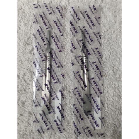 Jual Alat Medis Scalple Handle Renz Ukuran 3 Dan 4 Handle Mess No 3 No 4 Scaple Bisturi Renz